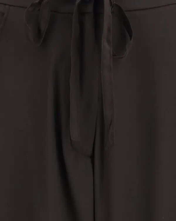 ELLA Silk Barrel Leg Pants With Drawstring