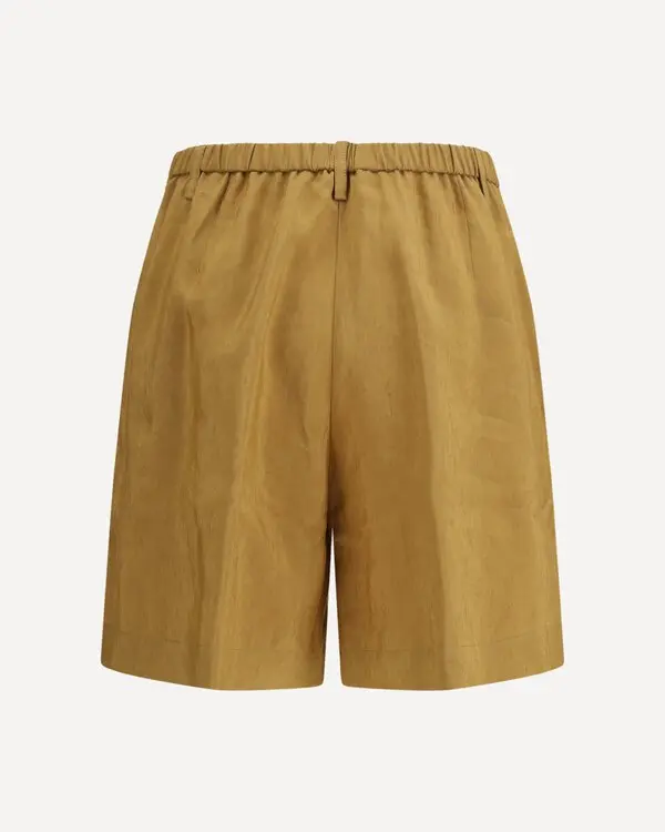 FORTE_FORTE Slubbed Linen And Viscose Bermuda Shorts