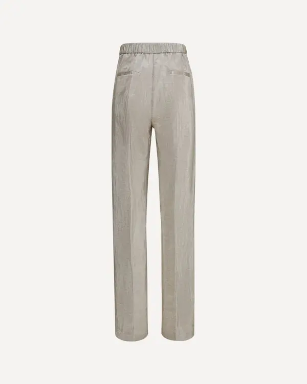 FORTE_FORTE Lurex Tweed Pants With Micro Sequins And Shimmering Thread