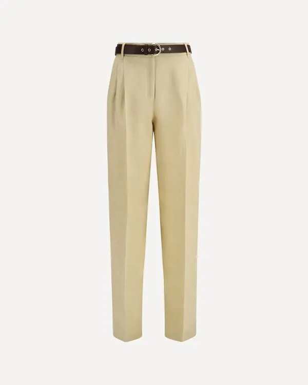 Max Mara Mstsumero Linen Batavia Pants - Beige