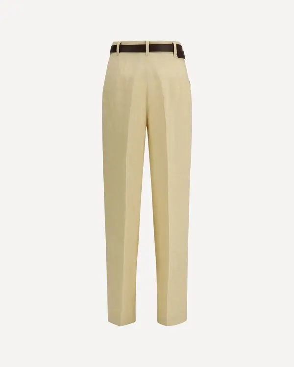 Max Mara Mstsumero Linen Batavia Pants - Beige