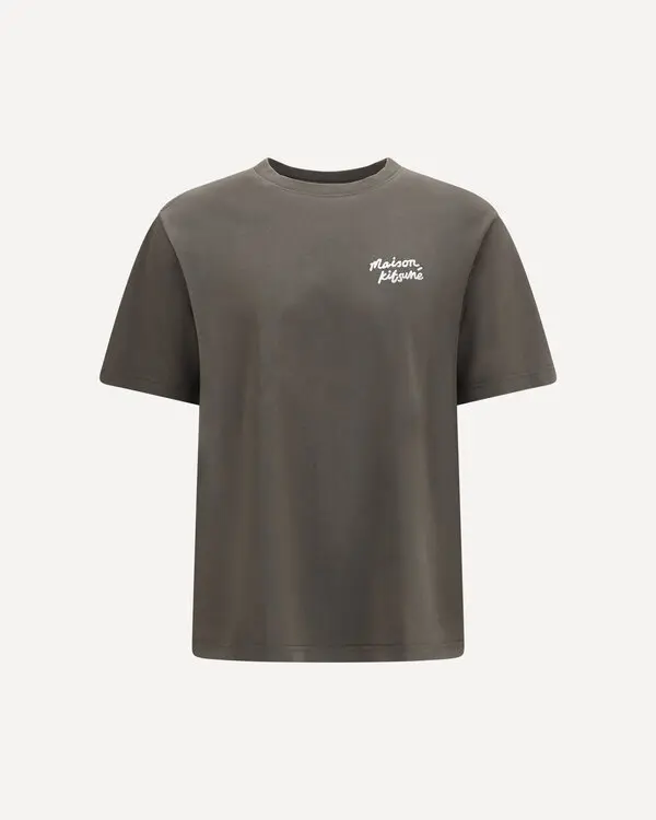 Maison Kitsuné Handwriting Comfort T-shirt In Cotton Jersey