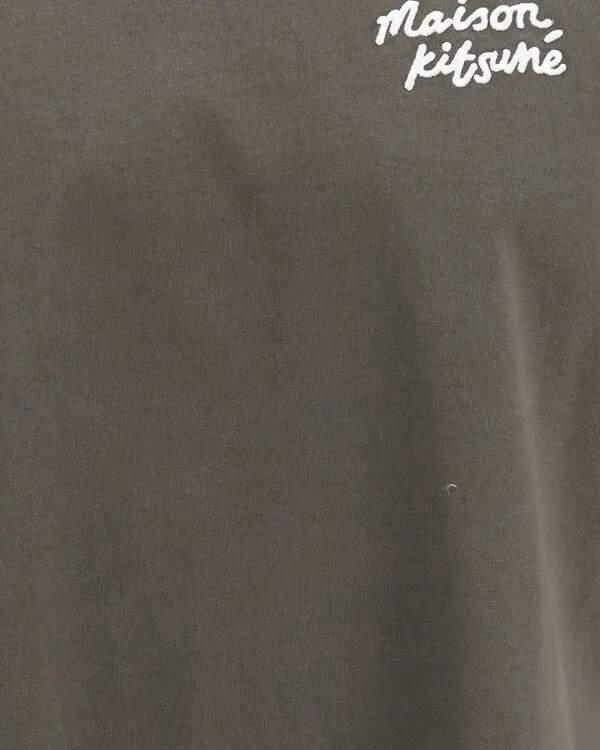 Maison Kitsuné Handwriting Comfort T-shirt In Cotton Jersey