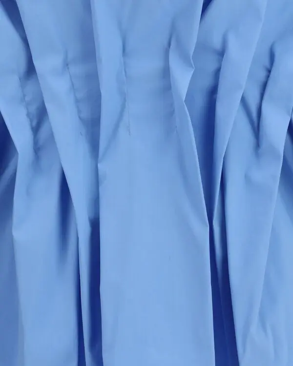 ELLA Cotton Shirt With Front Ruching And Classic Collar