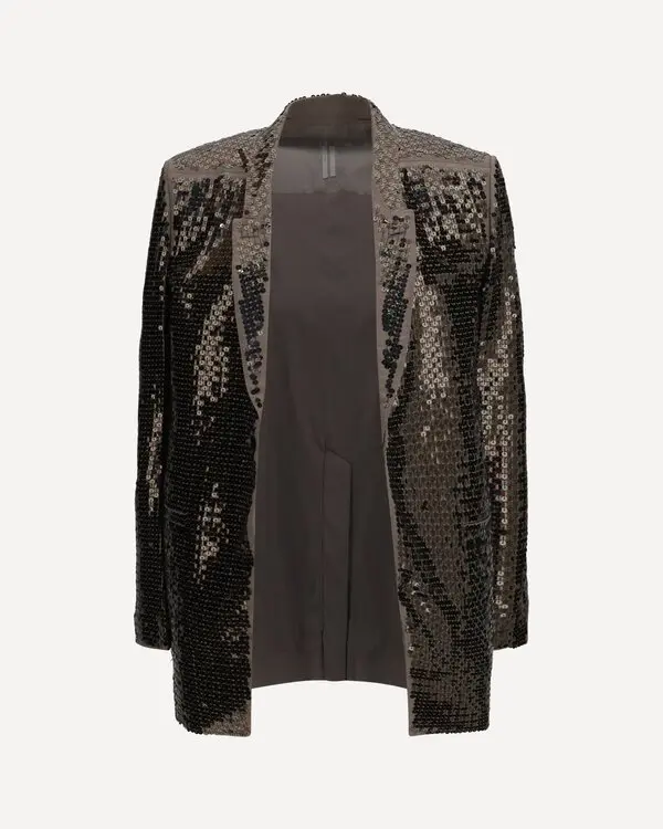 Rick Owens Concordian Embroidered Single-breasted Jacket - Multicolour