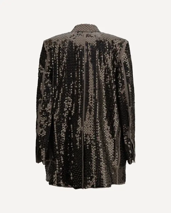Rick Owens Concordian Embroidered Single-breasted Jacket - Multicolour