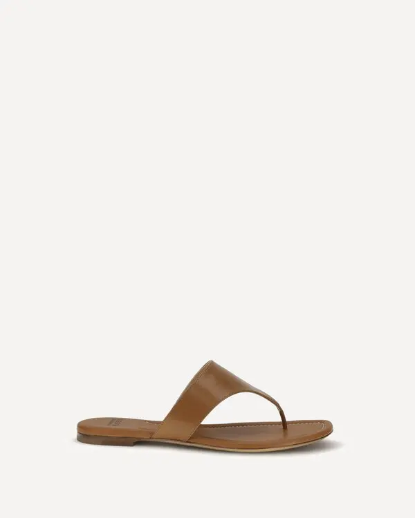 FRANCESCO RUSSO Leather Sandals - Brown