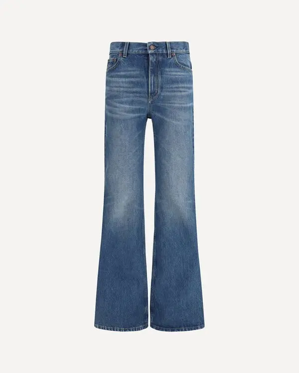 Chloé Organic Cotton Denim Flare Jeans