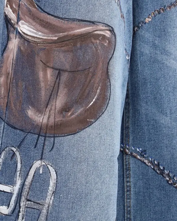 ELLA Palazzo Long Painted Jeans
