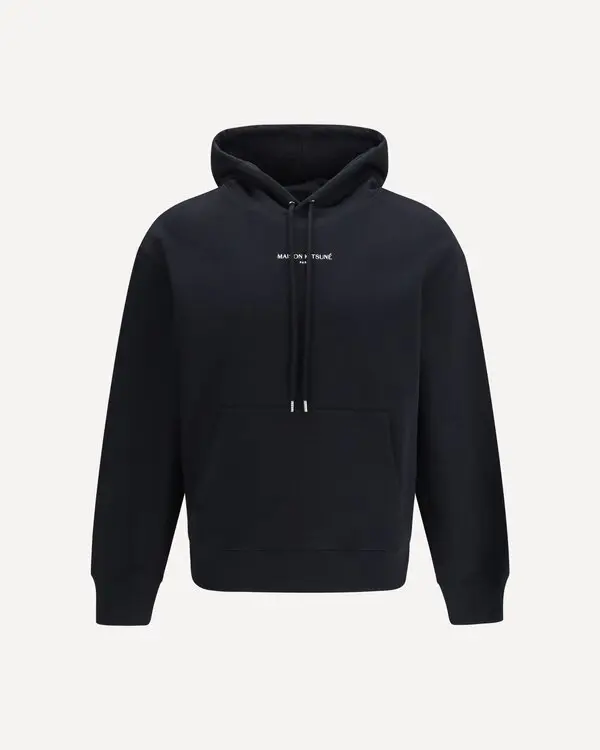 Maison Kitsuné Embroidered Logo Cotton Hoodie