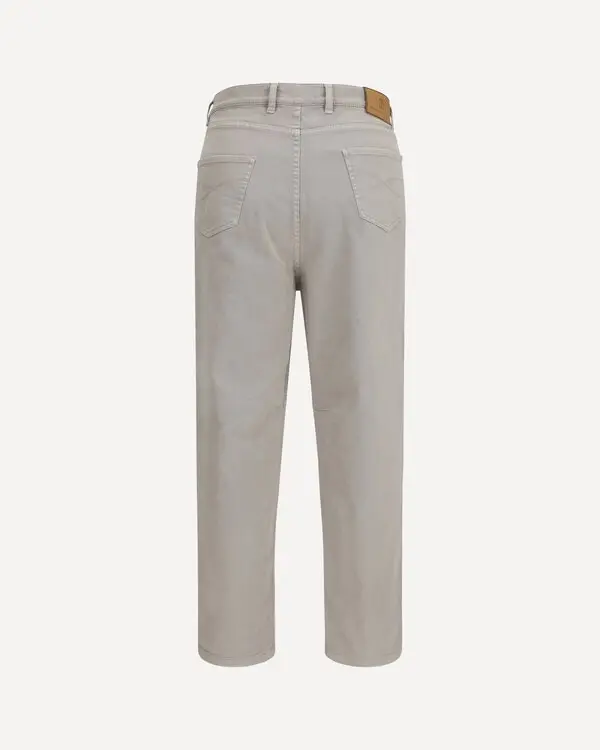 Brunello Cucinelli Stretch Canvas Tailored Pleated Pants - Beige