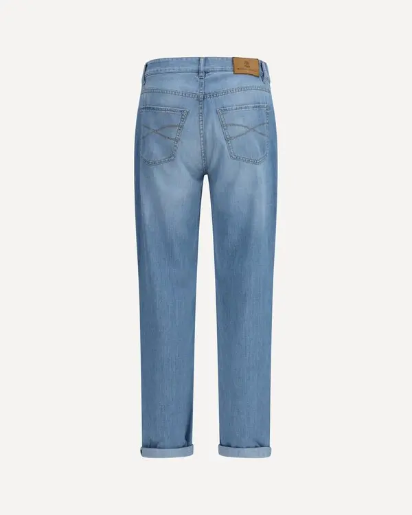 Brunello Cucinelli Cotton Jeans With Distressed Effect