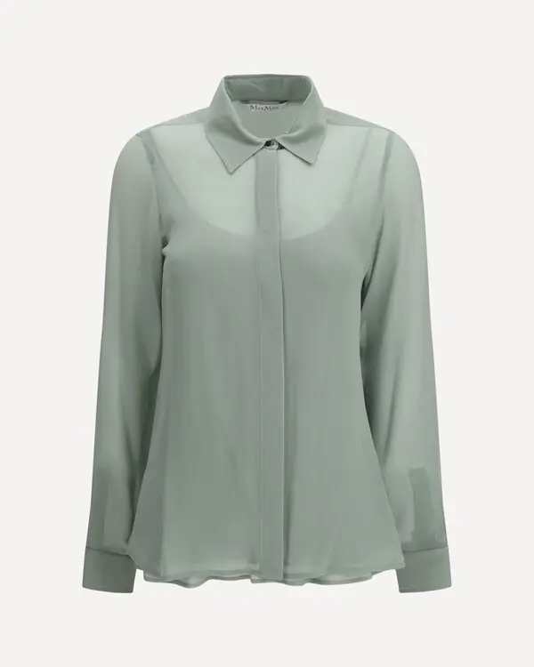 Max Mara Long-sleeve Silk Shirt