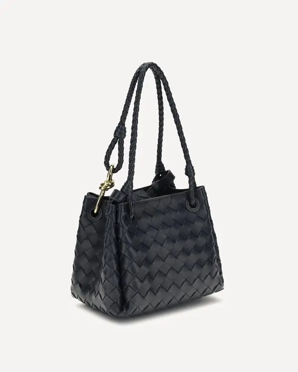 Bottega Veneta Small Parachute Shoulder Bag - Black