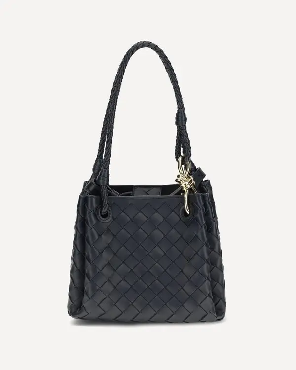 Bottega Veneta Small Parachute Shoulder Bag - Black
