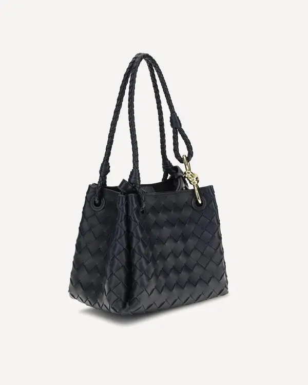 Bottega Veneta Small Parachute Shoulder Bag - Black