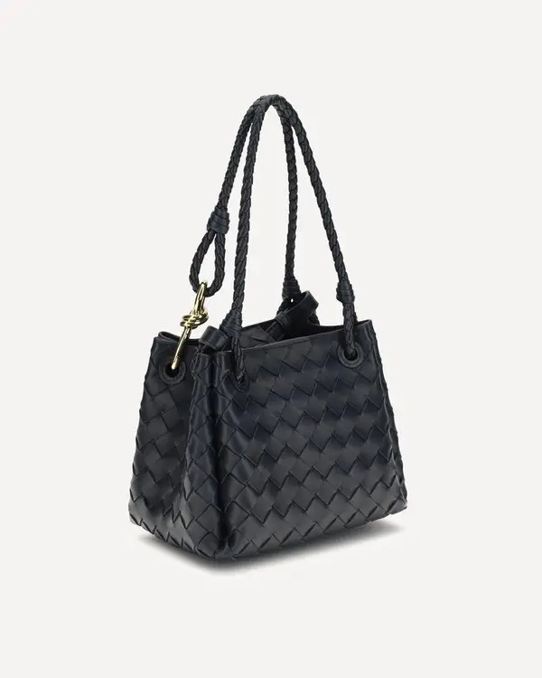 Bottega Veneta Small Parachute Shoulder Bag - Black