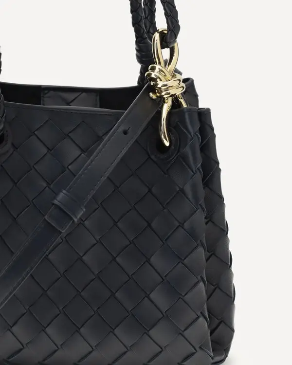 Bottega Veneta Small Parachute Shoulder Bag - Black