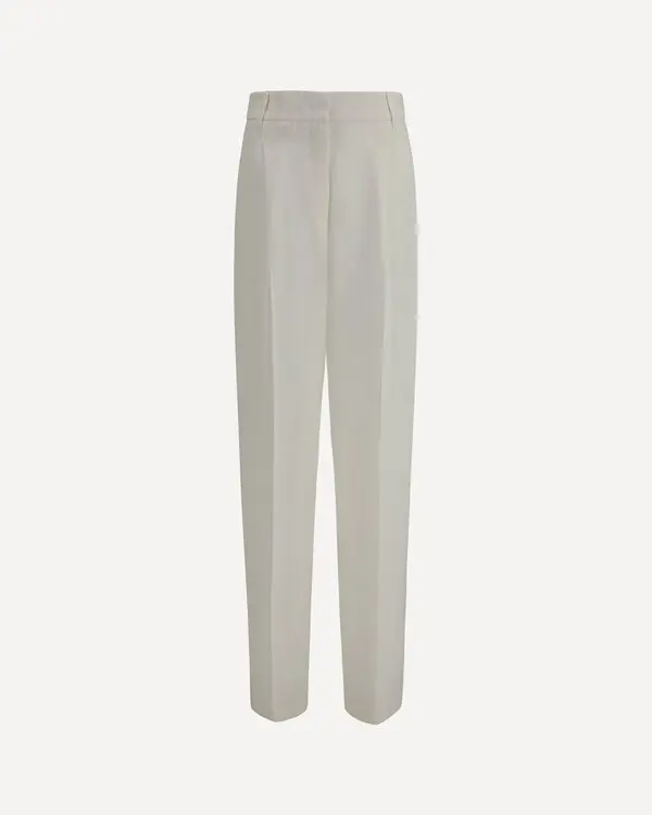 Max Mara Mstsumero Linen Batavia Pants - White