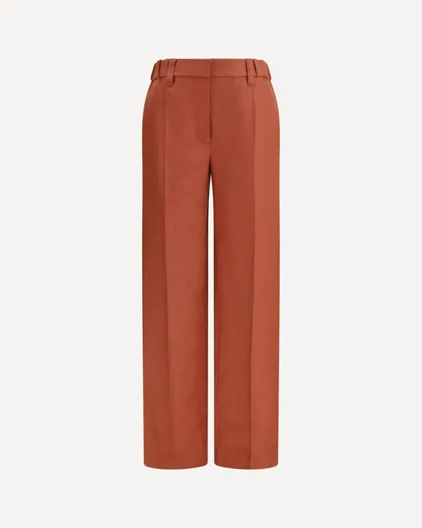 Brunello Cucinelli Wide-leg Linen Pants With Elastic Waistband