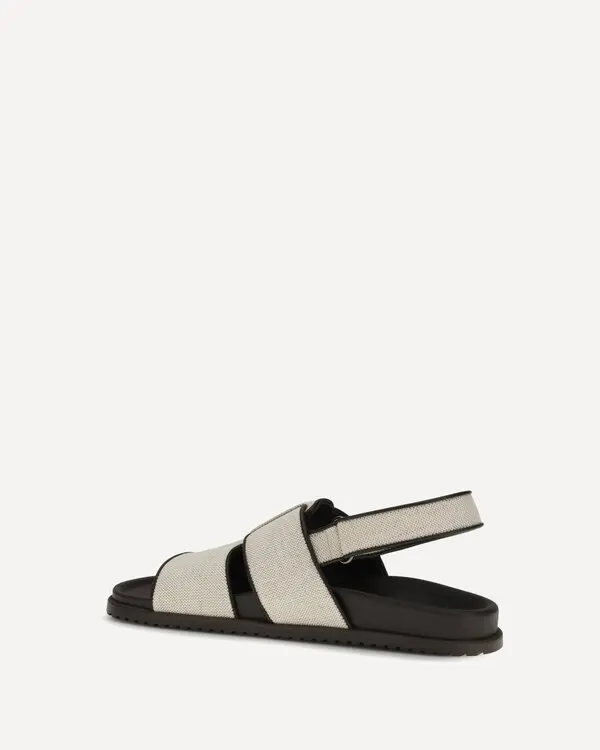 Dolce & Gabbana Fabric And Leather Sandals
