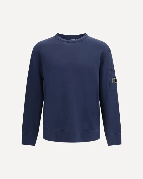C.P. COMPANY Crewneck Sweatshirt With Sleeve Pocket