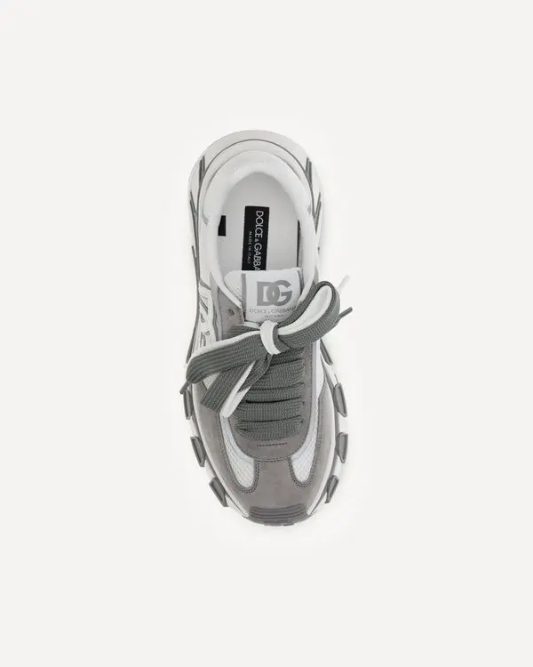 Dolce & Gabbana Leather And Mesh Dg Country Road Sneakers