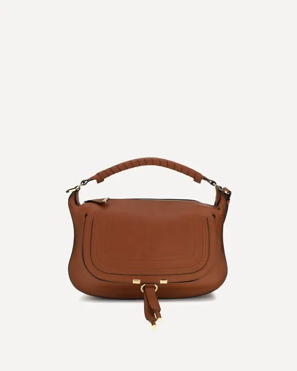Chloé Marcie Small Shoulder Bag - Brown