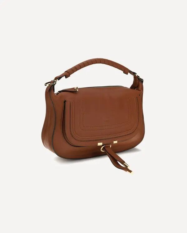Chloé Marcie Small Shoulder Bag - Brown