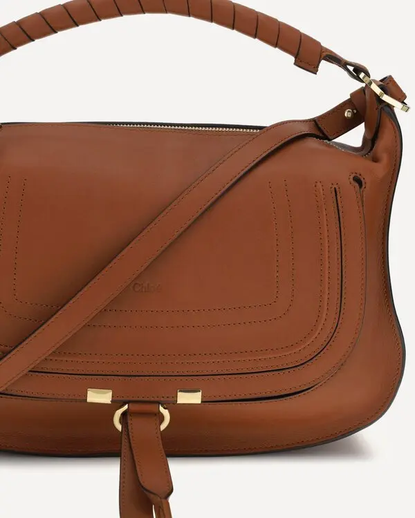 Chloé Marcie Small Shoulder Bag - Brown