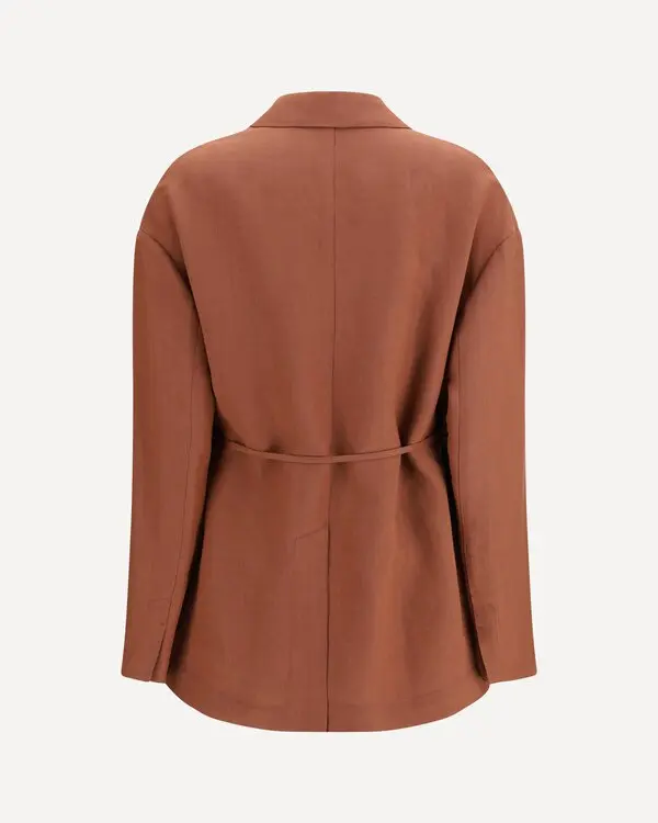 Brunello Cucinelli Monili-embellished Belted Blazer