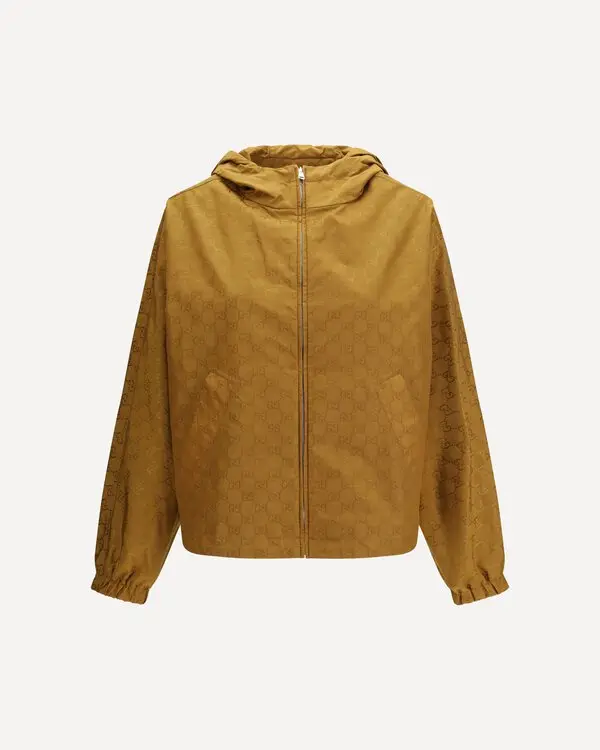 Gucci Technical Jacquard Gg Motif Jacket