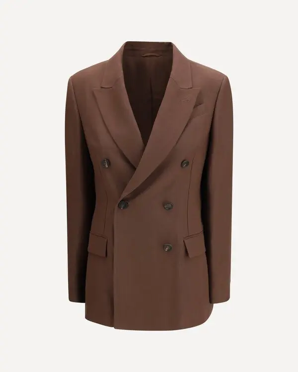 Brunello Cucinelli Double-breasted Peak Lapel Blazer