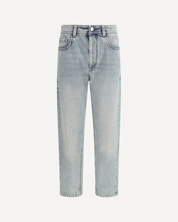Brunello Cucinelli Straight Leg Jeans - Light Blue