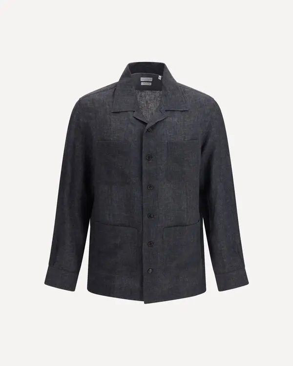 Brunello Cucinelli Easy Fit Inen Shirt Mae