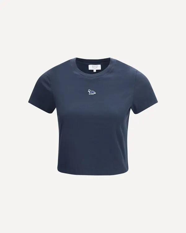 Maison Kitsuné Embroidered Cotton T-shirt