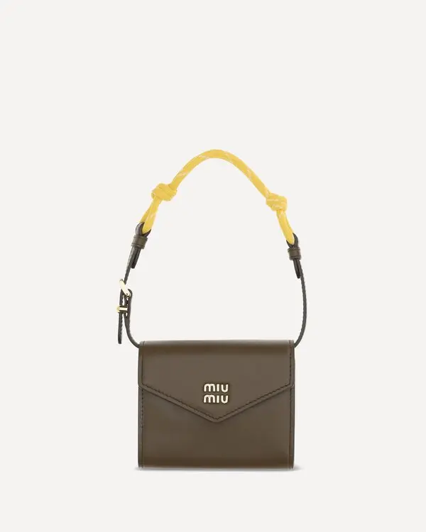 Miu Miu Rope Handle Wallet - Brown