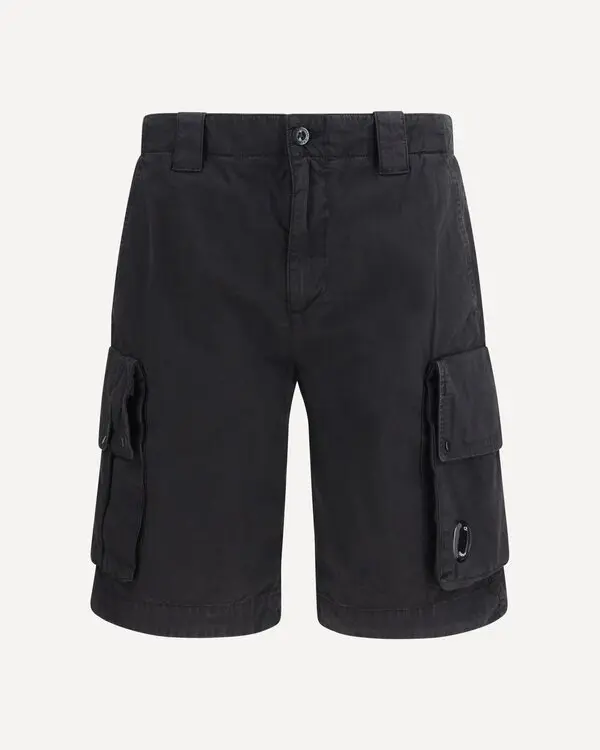 C.P. COMPANY Cotton Gabardine Bermuda Cargo Shorts