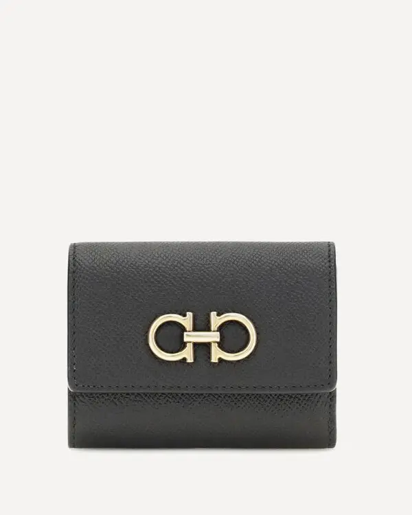 FERRAGAMO Trifold Wallet - Black