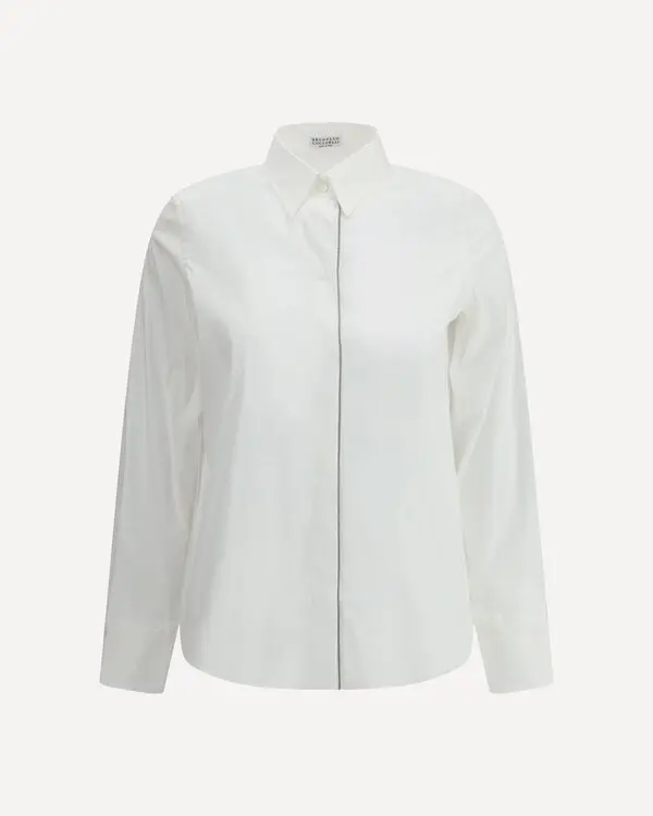 Brunello Cucinelli Embellished Cotton Shirt