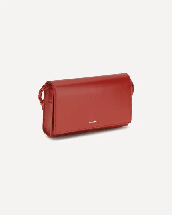 JIL SANDER Tangle Crossbody Wallet - Black