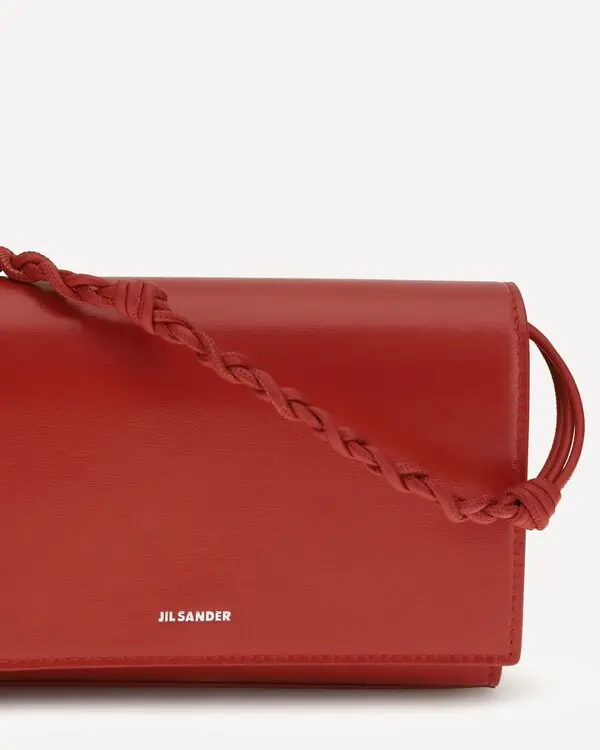 JIL SANDER Tangle Crossbody Wallet - Black