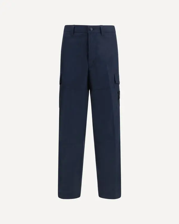 Stone Island Stretch Cotton Canvas Cargo Pants
