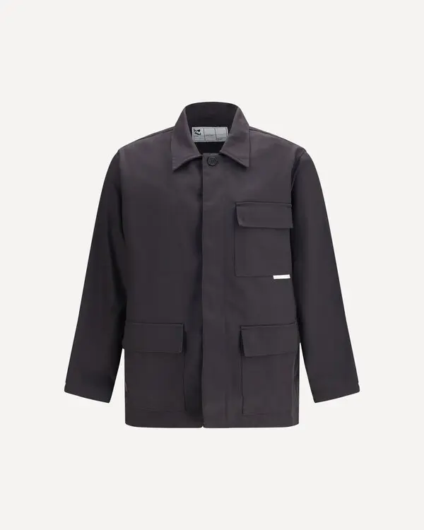 GR10K Classic Collar Utility Jacket With Flap Pockets
