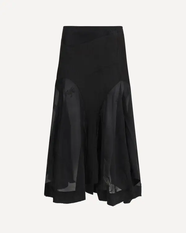 Our Legacy Petti Skirt Noir Bloom Ethereal Veil