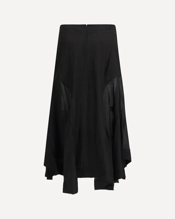 Our Legacy Petti Skirt Noir Bloom Ethereal Veil