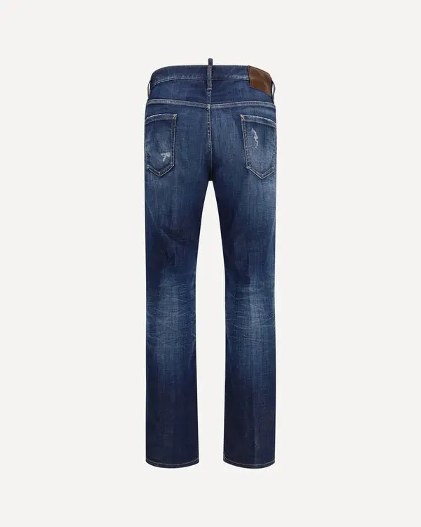 Dsquared2 642 Straight Leg Jeans - Blue