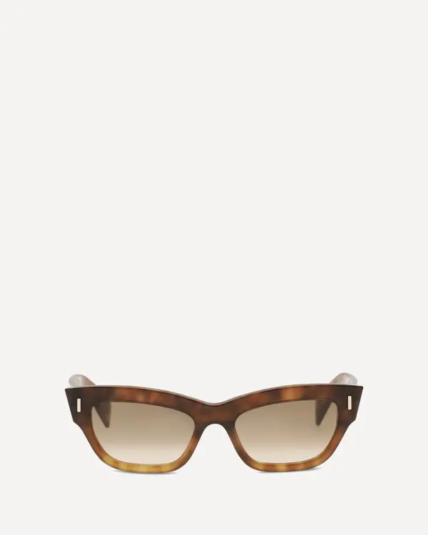 Alexander McQueen Cat-eye Sunglasses With T-bar Detail - Brown