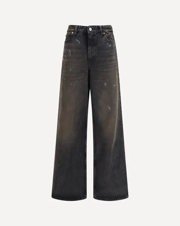 Our Legacy Full Cut Nebula Wash Jeans - Black
