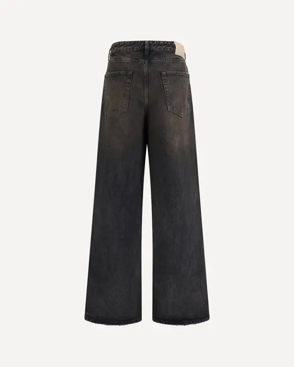 Our Legacy Full Cut Nebula Wash Jeans - Black